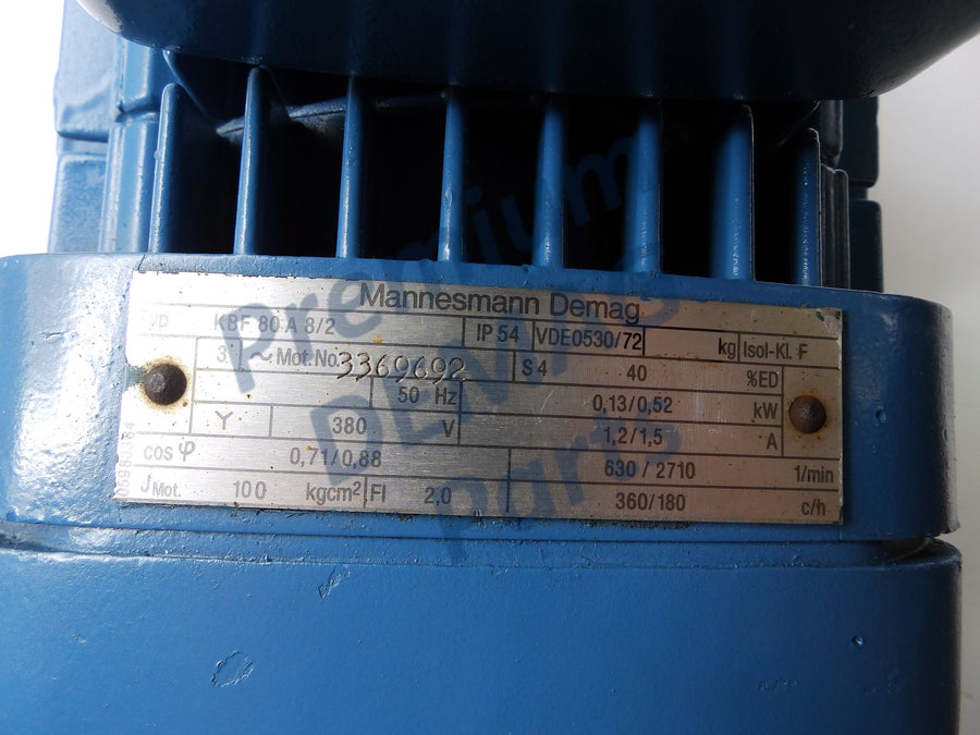 Motor KBF80 A8/2, B14 – Premium DEMAG Parts